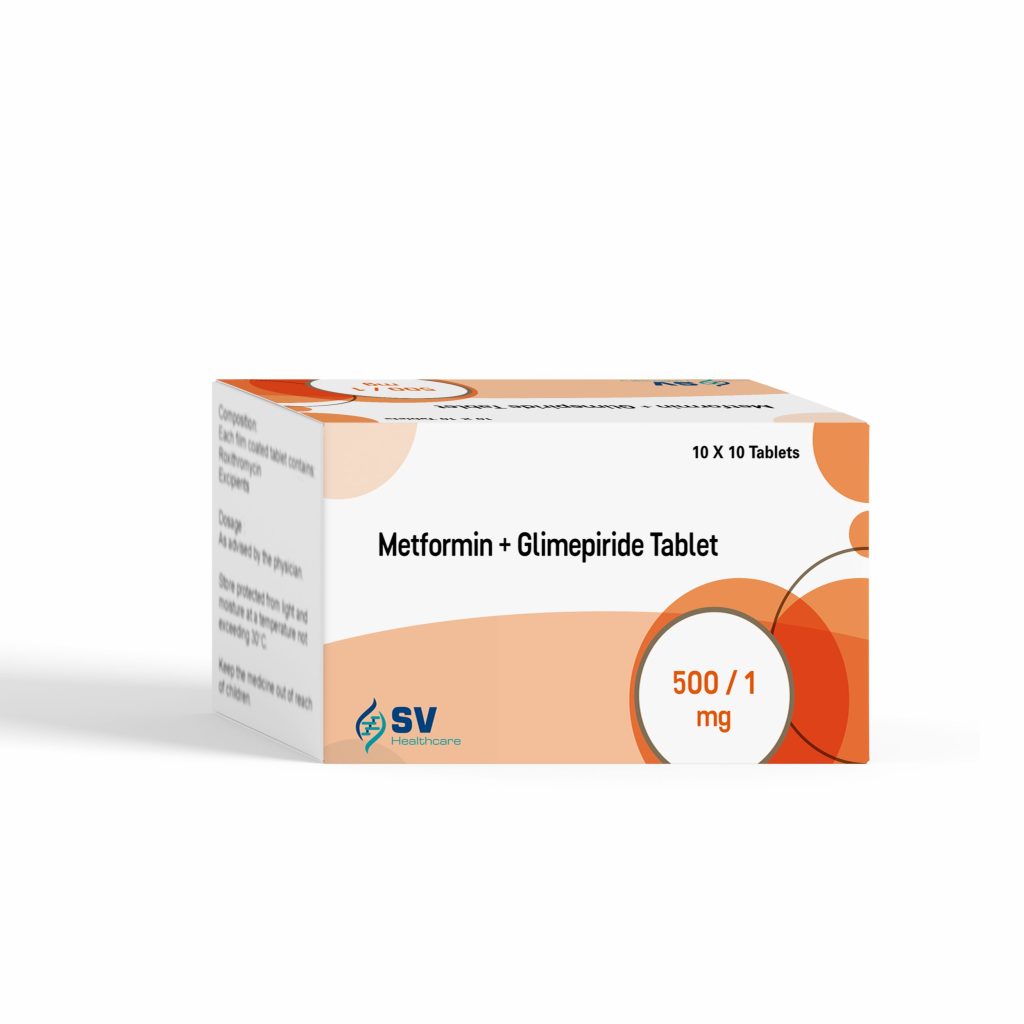 Metformin + Glimepiride Tablets - S V Healthcare
