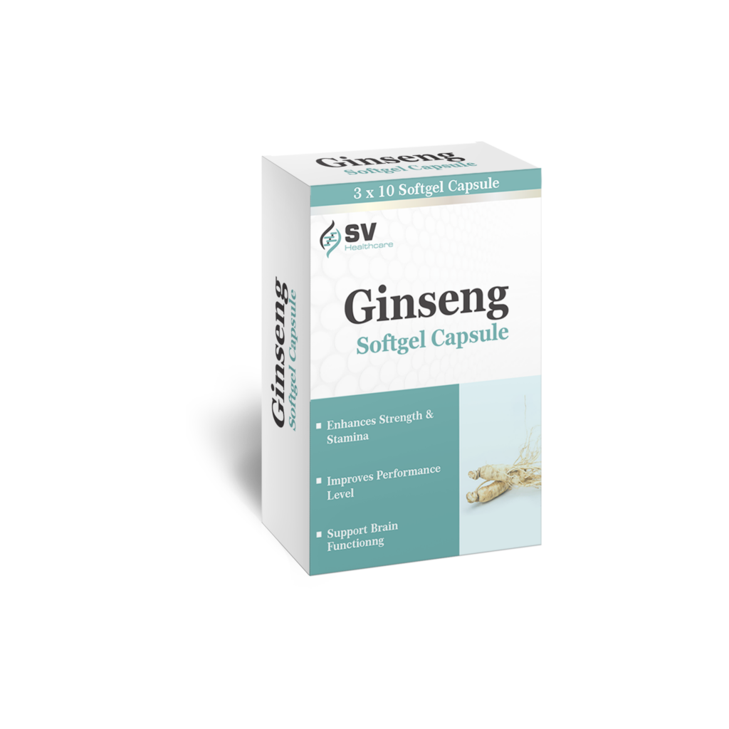 Ginseng Softgel Capsules - S V Healthcare