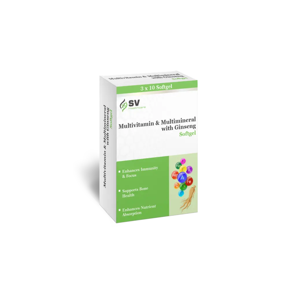 Multivitamin & Multimineral with Ginseng Softgel - S V Healthcare